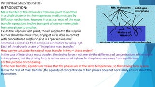 Mass transfer & diffusion hari | PPTX