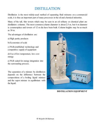 Mass transfer lab equipment's | DOCX