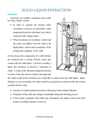 Mass transfer lab equipment's | DOCX