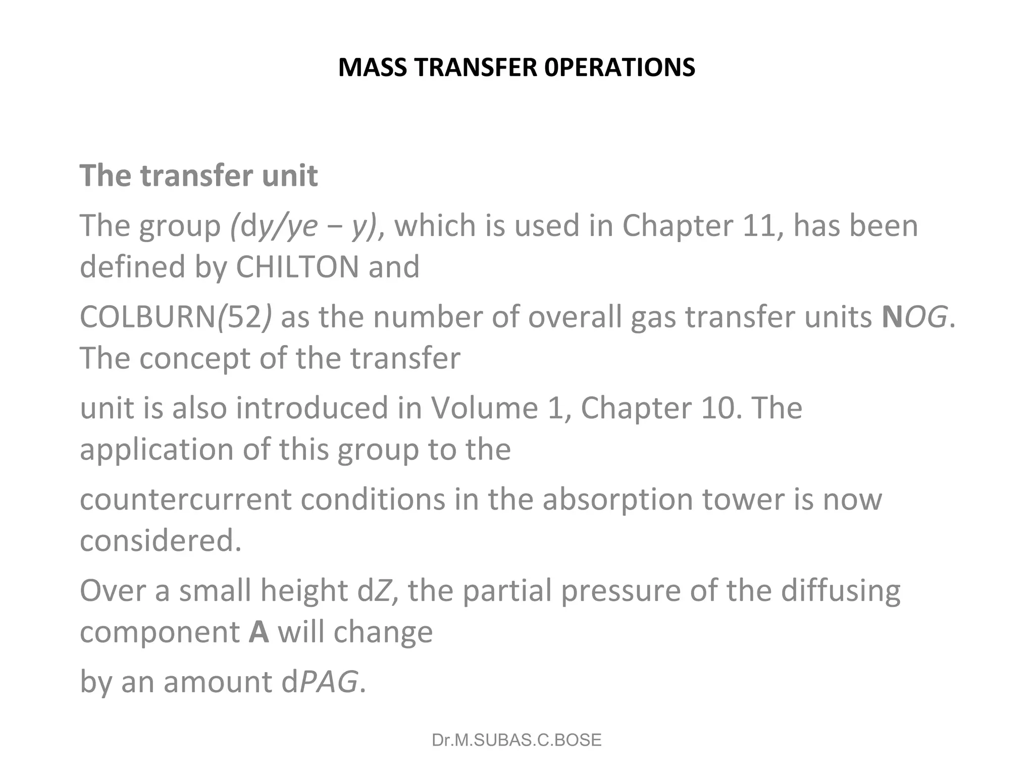 Mass transfer operations | PPT
