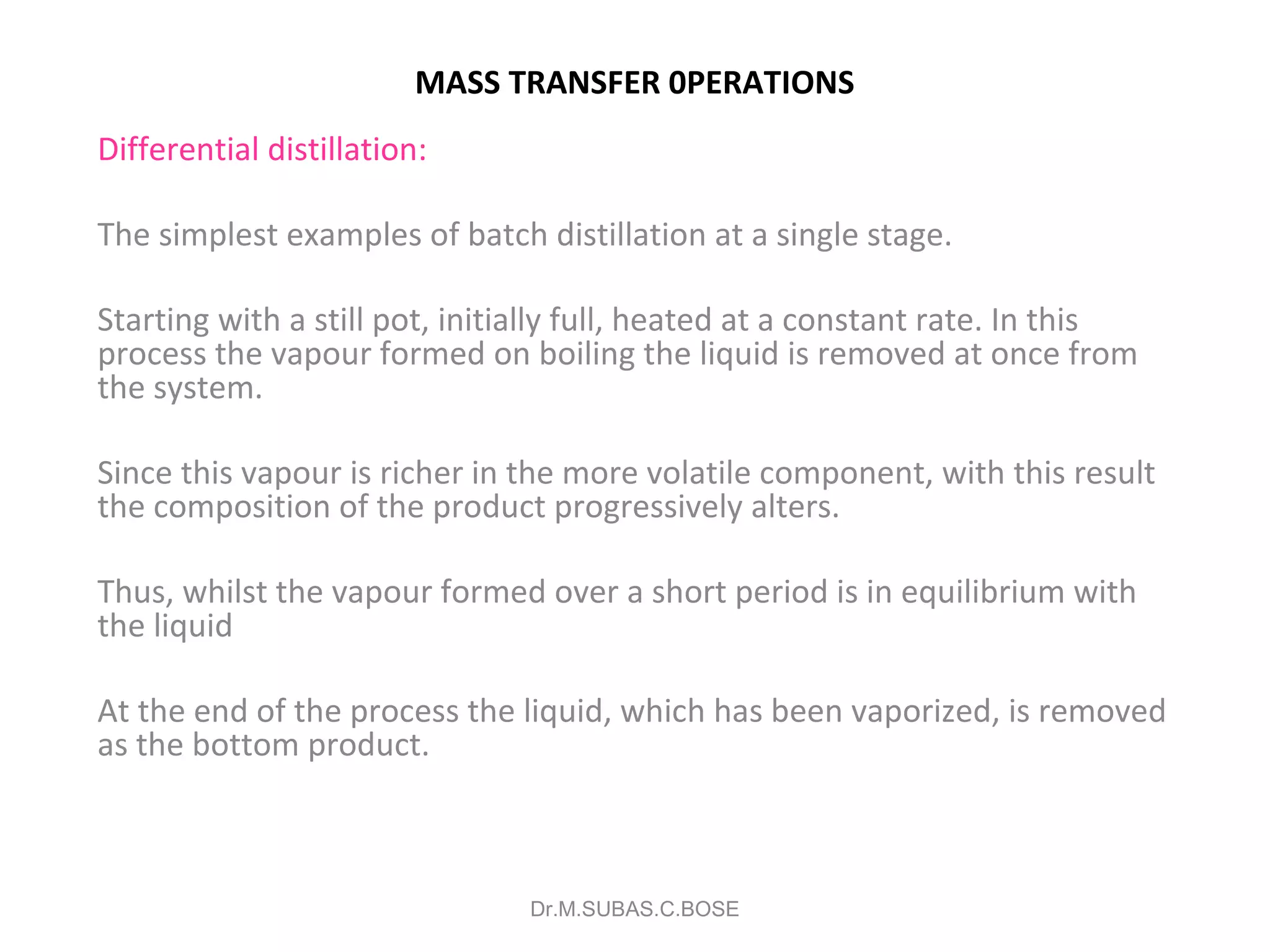 Mass transfer operations | PPT