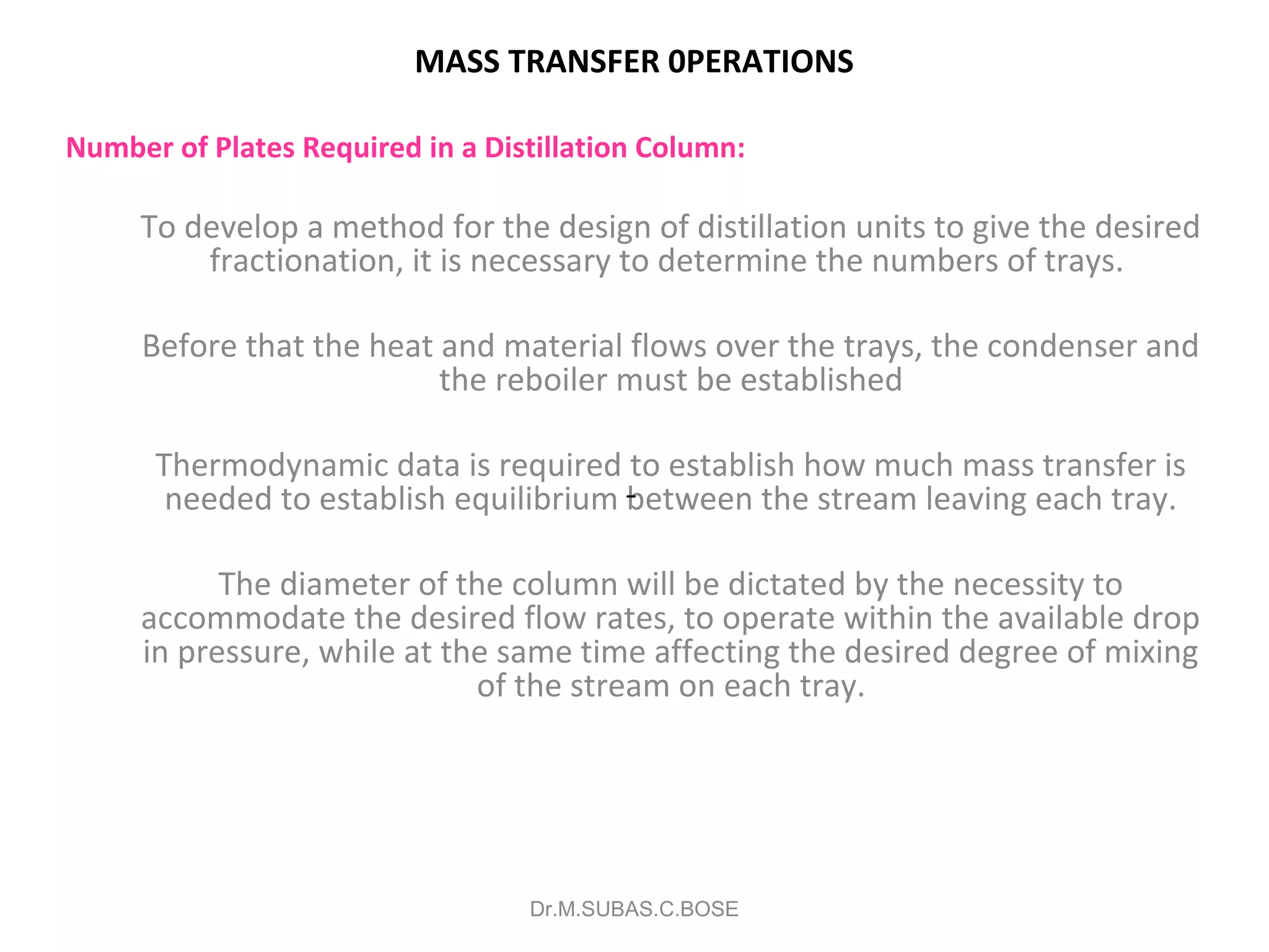 Mass transfer operations | PPT