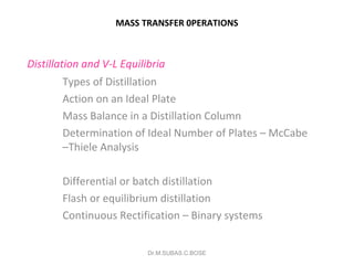 Mass transfer operations | PPT