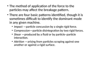 Mass transfer operations_size reduction.pptx | Chemistry | Science