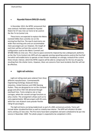 Mass transit railway (mtr) hongkong | DOCX