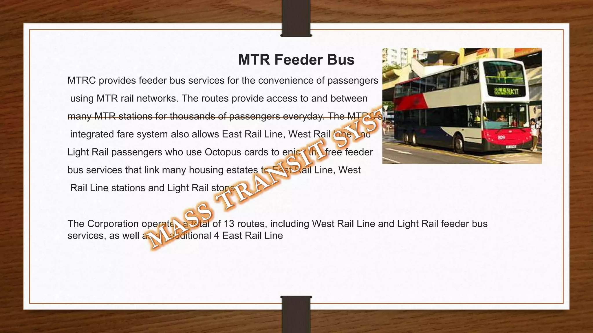 Mass transit system | PPTX