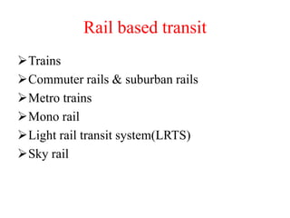 Mass transit system(UTS) | PPTX