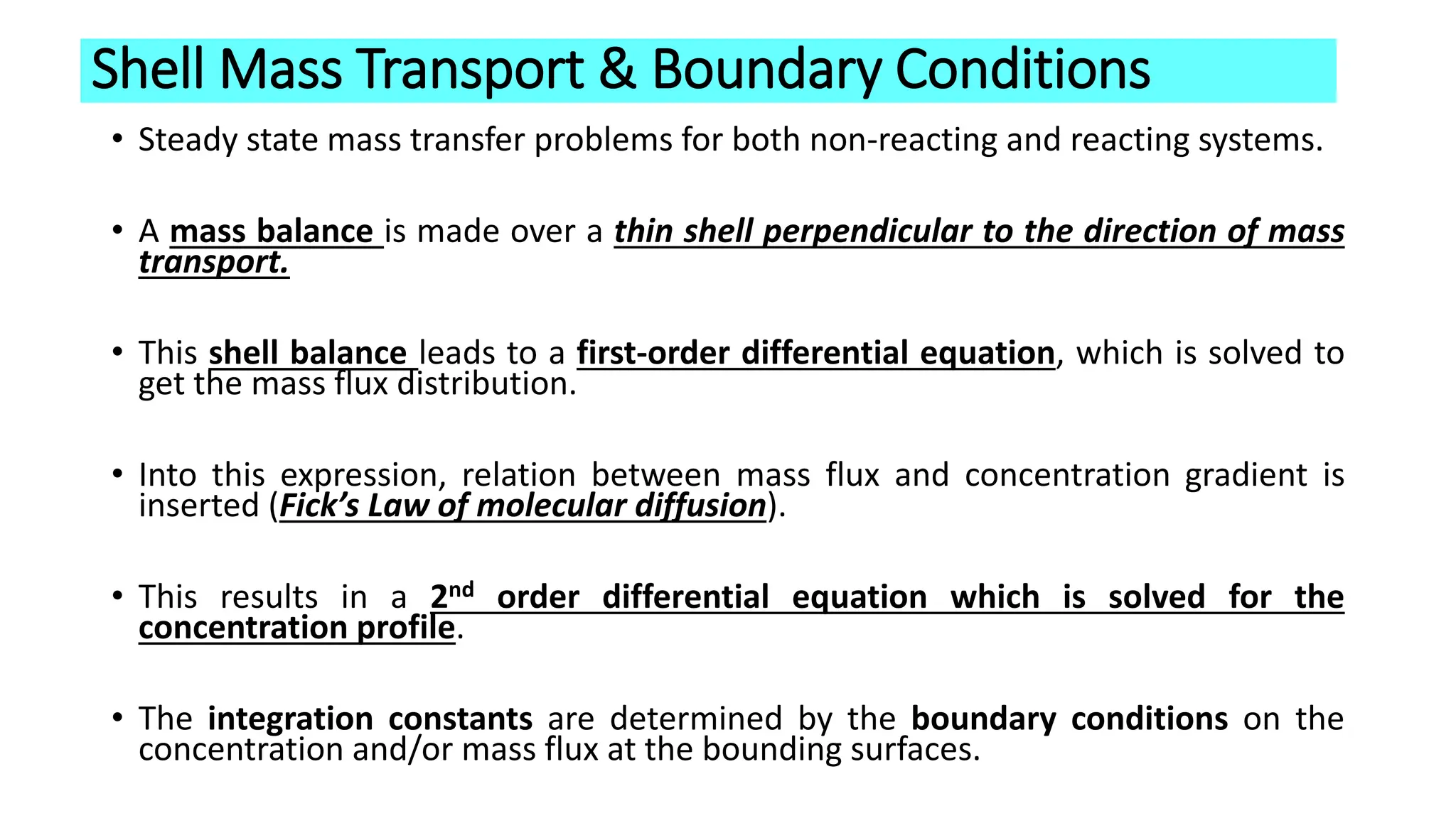 Mass transport - General Shell Balance.pptx