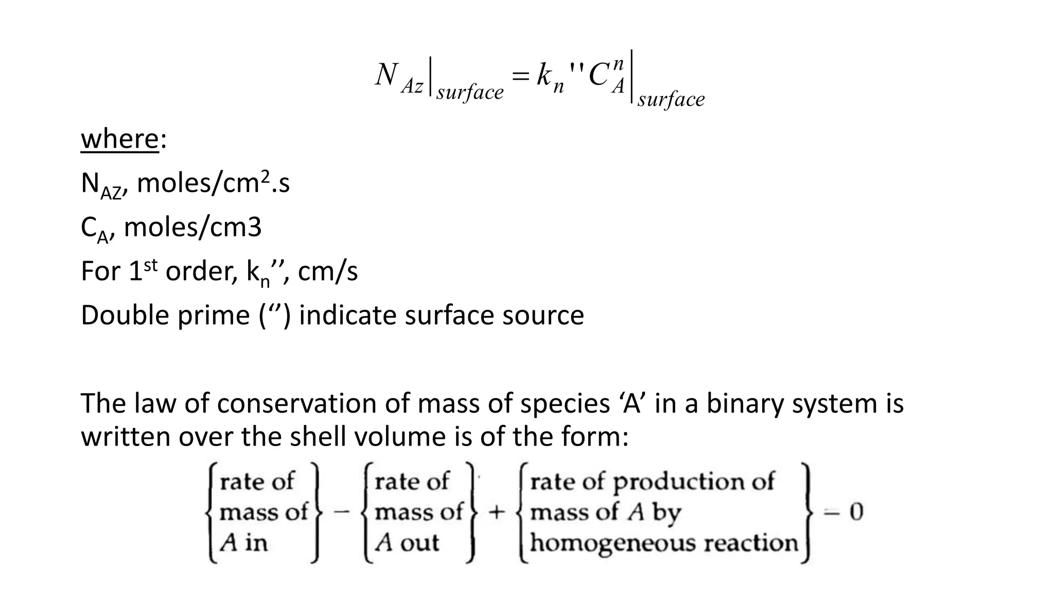 Mass transport - General Shell Balance.pptx