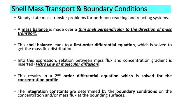 Mass transport - General Shell Balance.pptx