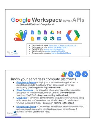 Automating Google Workspace (GWS) & more with Apps Script | PDF