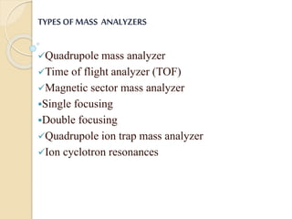 Mass Analyser | PPTX