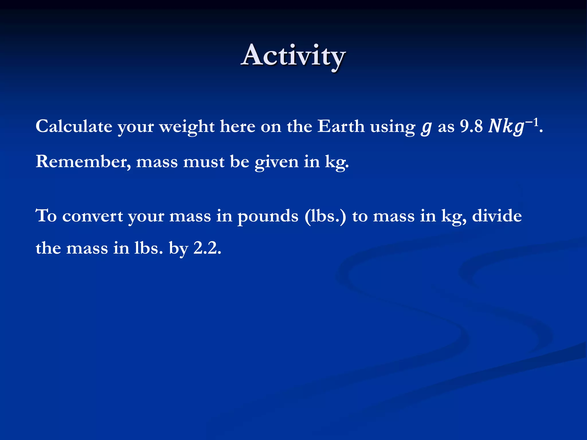 Mass Versus Weight.ppt