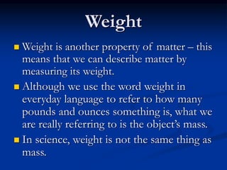 Mass Versus Weight.ppt | Physics | Science