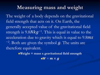 Mass Versus Weight.ppt | Physics | Science