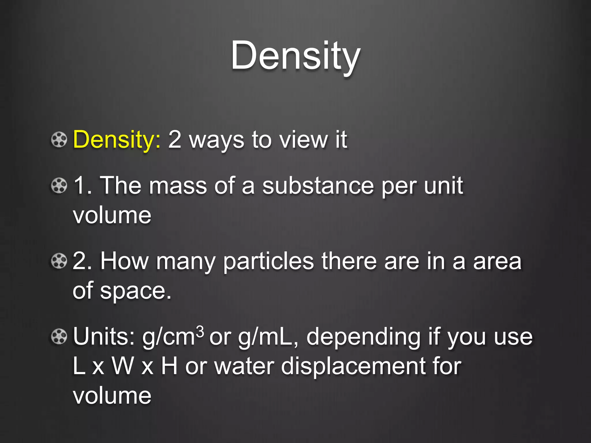 Mass, volume and density revised | PPT