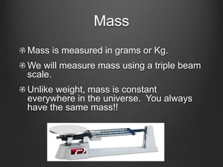Mass, volume and density revised | PPT