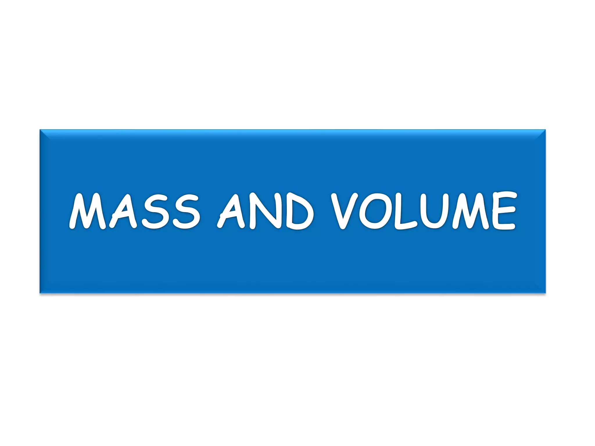 Mass, volume and mixtures | PPT