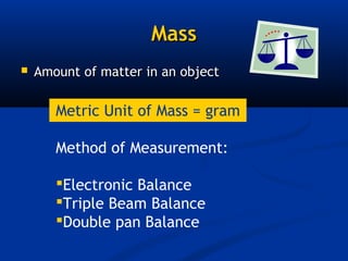 Mass Volume Density | PPT