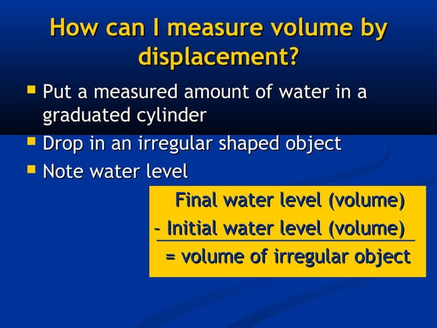 Mass Volume Density | PPT | Physics | Science