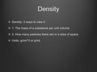 Mass, volume, density | PPTX