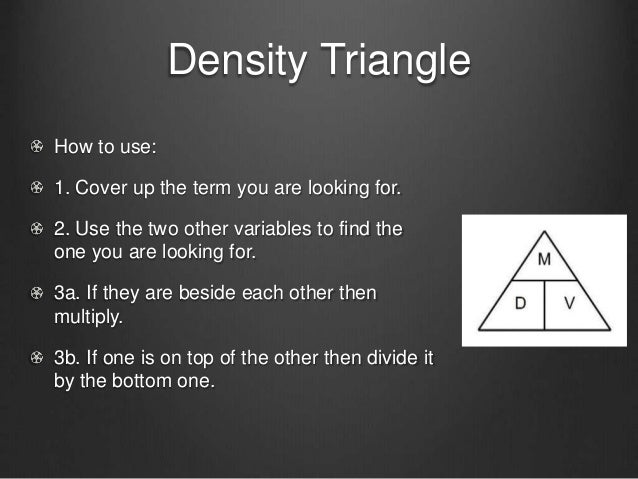 Mass, volume, density