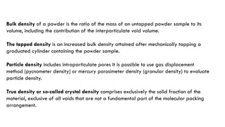 Mass volume relation.pptx of drug in powder | PPTX