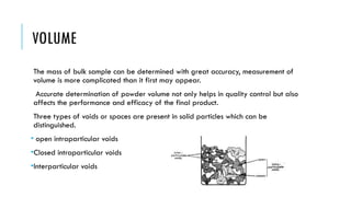 Mass volume relation.pptx of drug in powder | PPTX