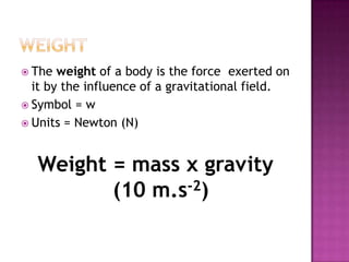Mass vs. weight | PPT