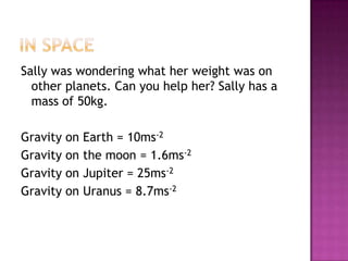Mass vs. weight | PPT