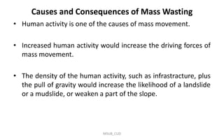 Mass wasting | PPT | Free Download