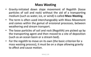 Mass wasting | PPT | Free Download