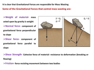 Mass wasting | PPTX