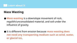 Mass Wasting earth science 2nd quarter.pptx