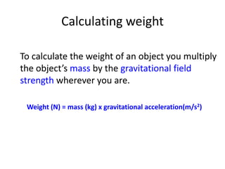 Mass & weight | PPTX