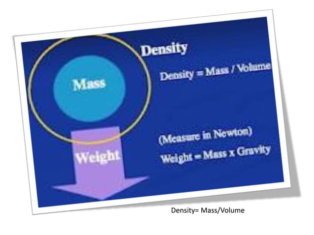 Mass, weight, and density | PPTX