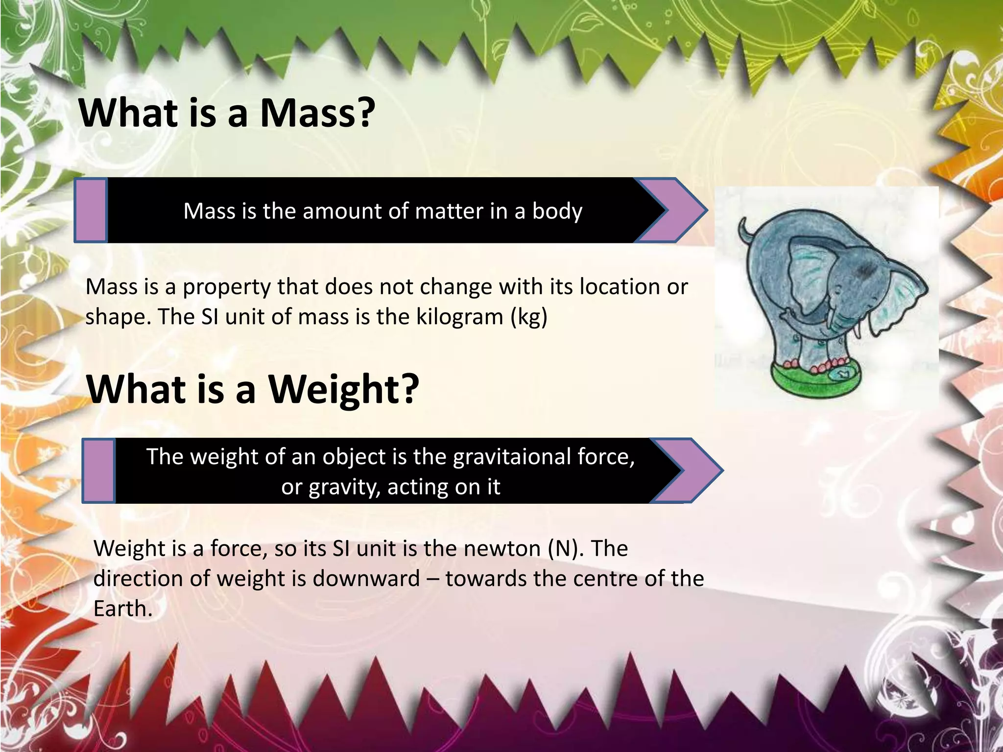 Mass, weight and density | PPTX