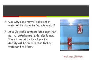 Mass, Weight and Density | PPT | Physics | Science