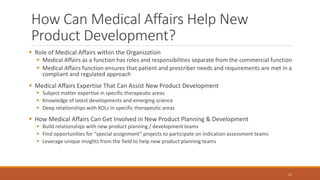 New Product Planning and Medical Affairs | PPTX