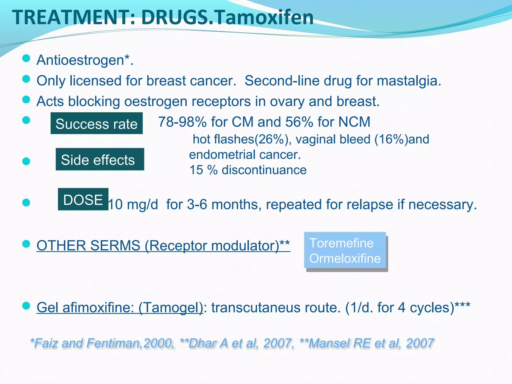 Mastalgia, breast pain. Dra Moreno (www.oncocir.com) | PPT