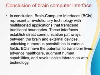 a presenatation on brain about how human intearct with computer | PPT
