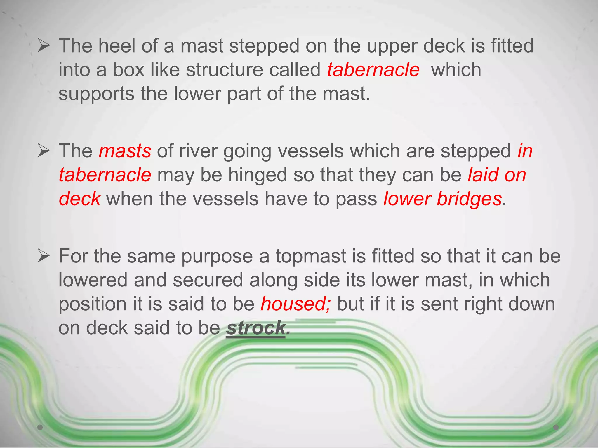 Mast and rigging | PPTX