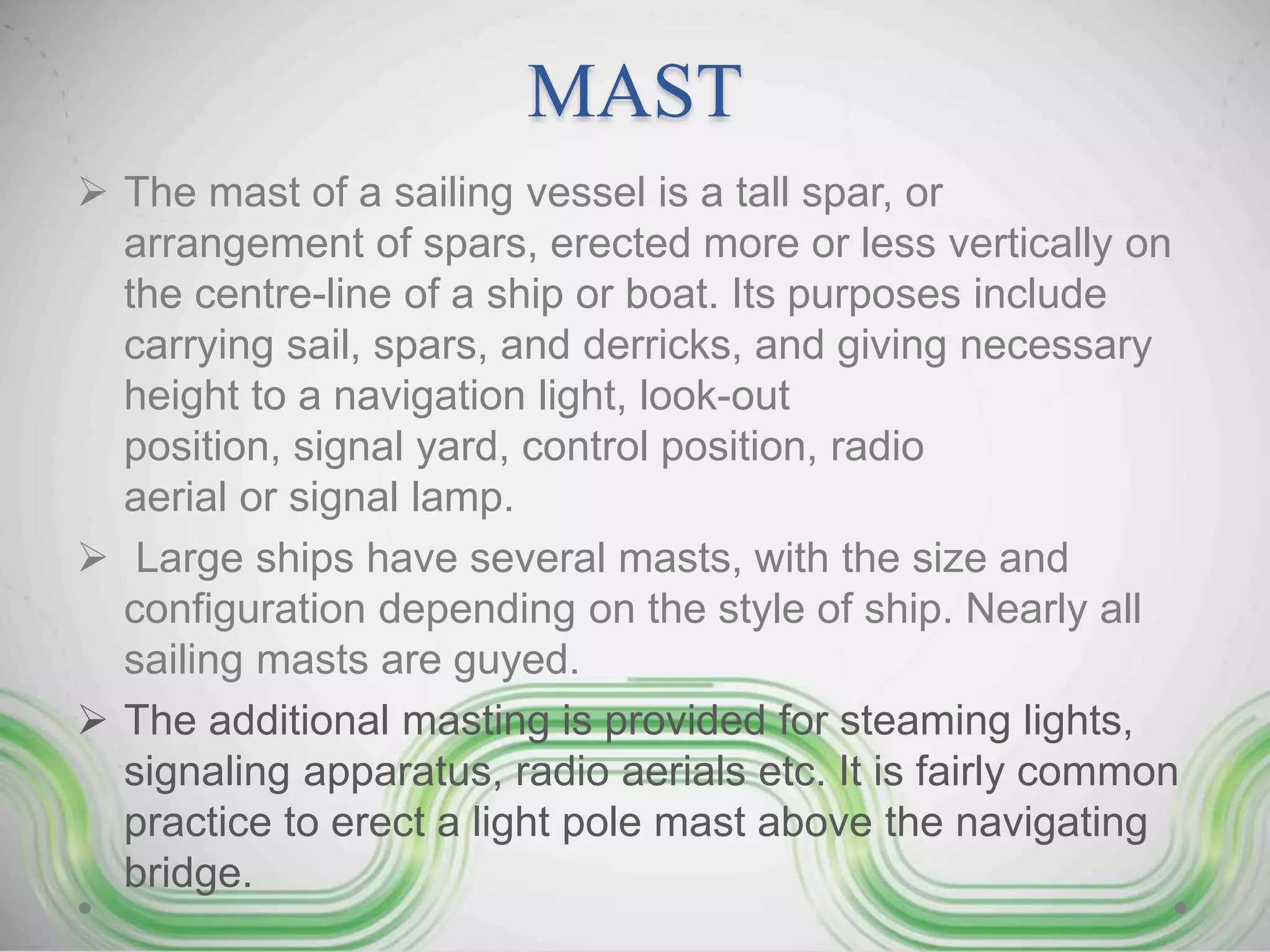 Mast and rigging | PPTX