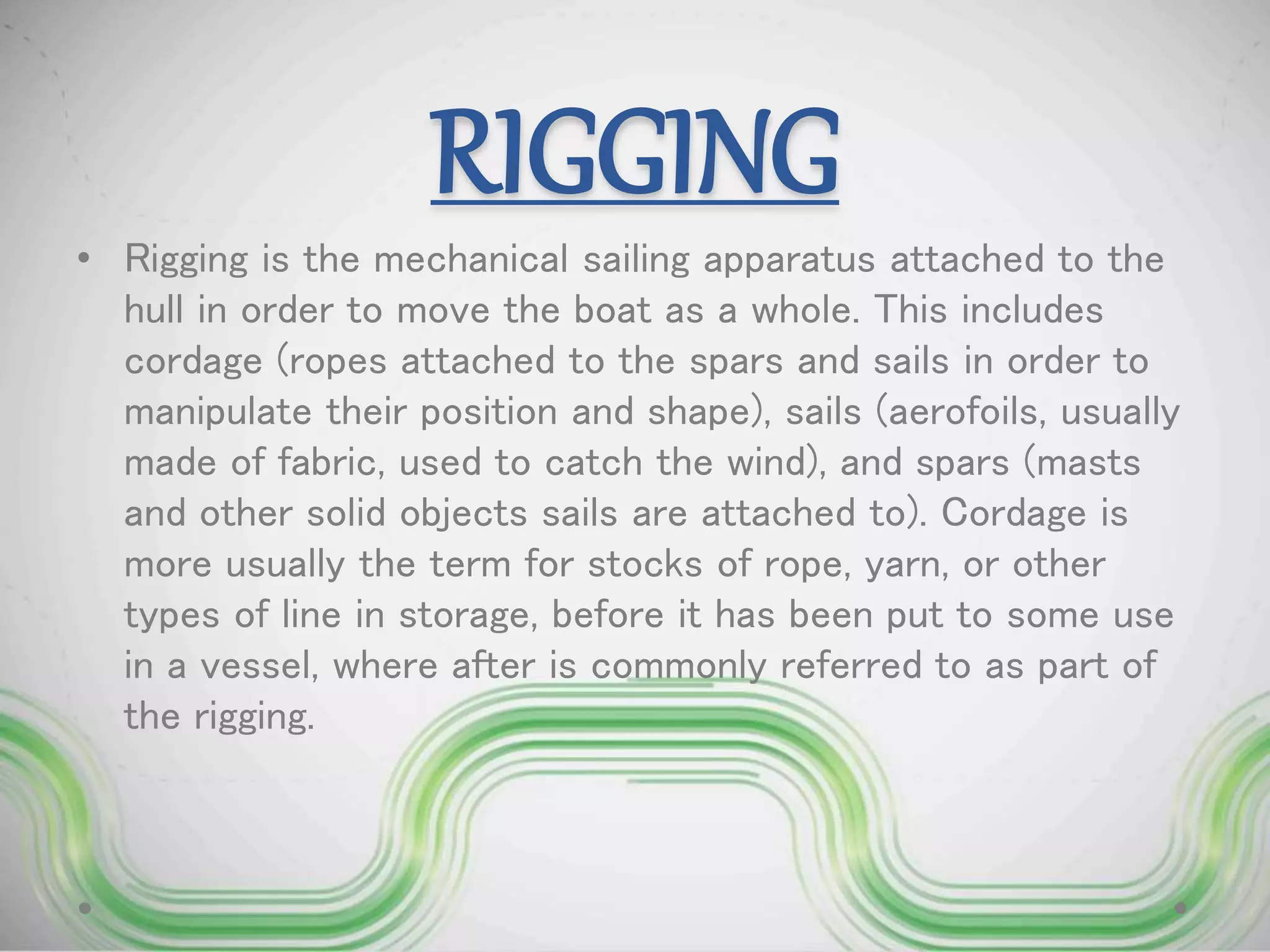 Mast and rigging | PPTX