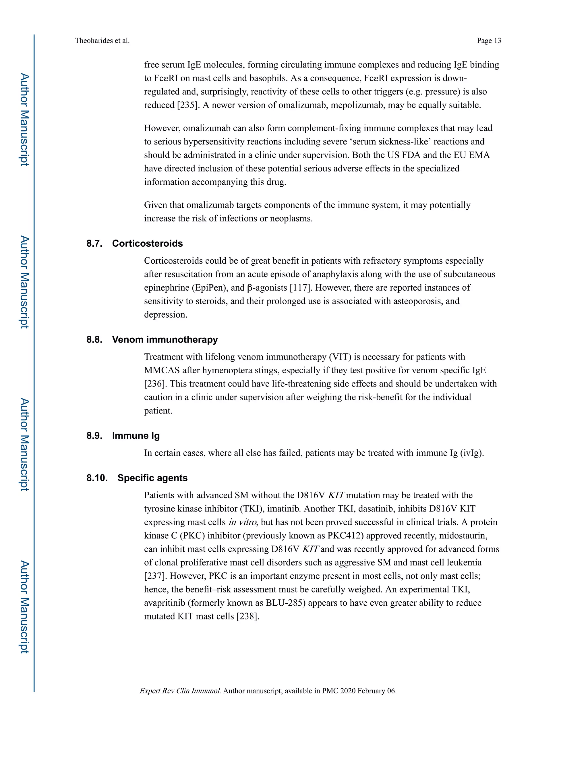 Mast cell activation diagnosis and criteria 2019 | PDF