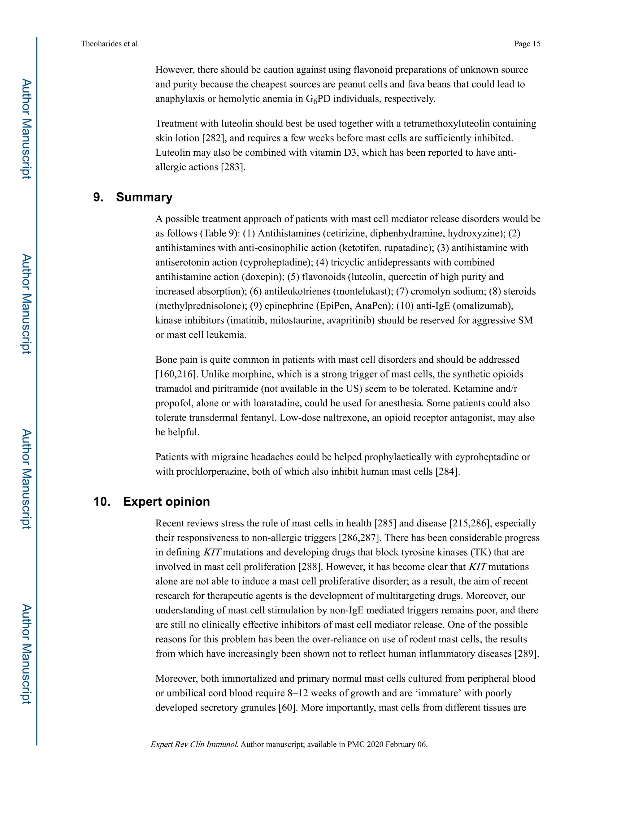 Mast cell activation diagnosis and criteria 2019 | PDF