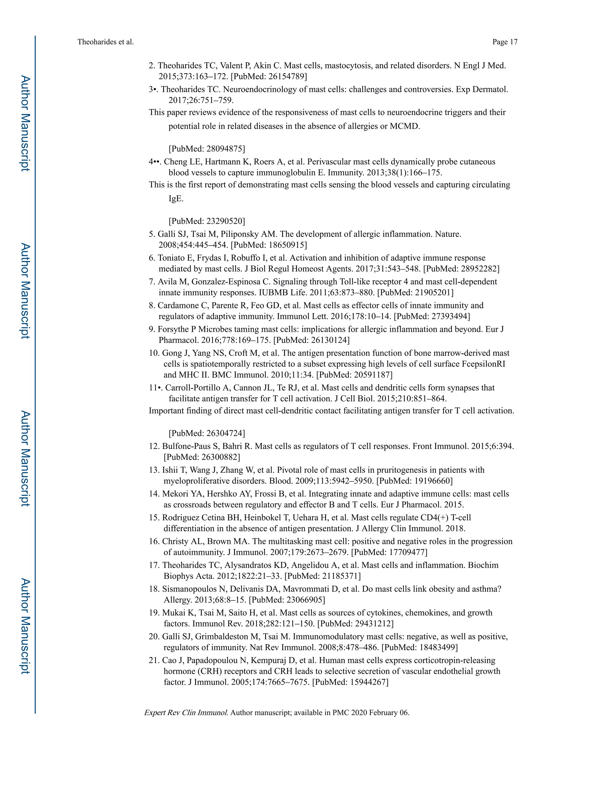 Mast cell activation diagnosis and criteria 2019 | PDF