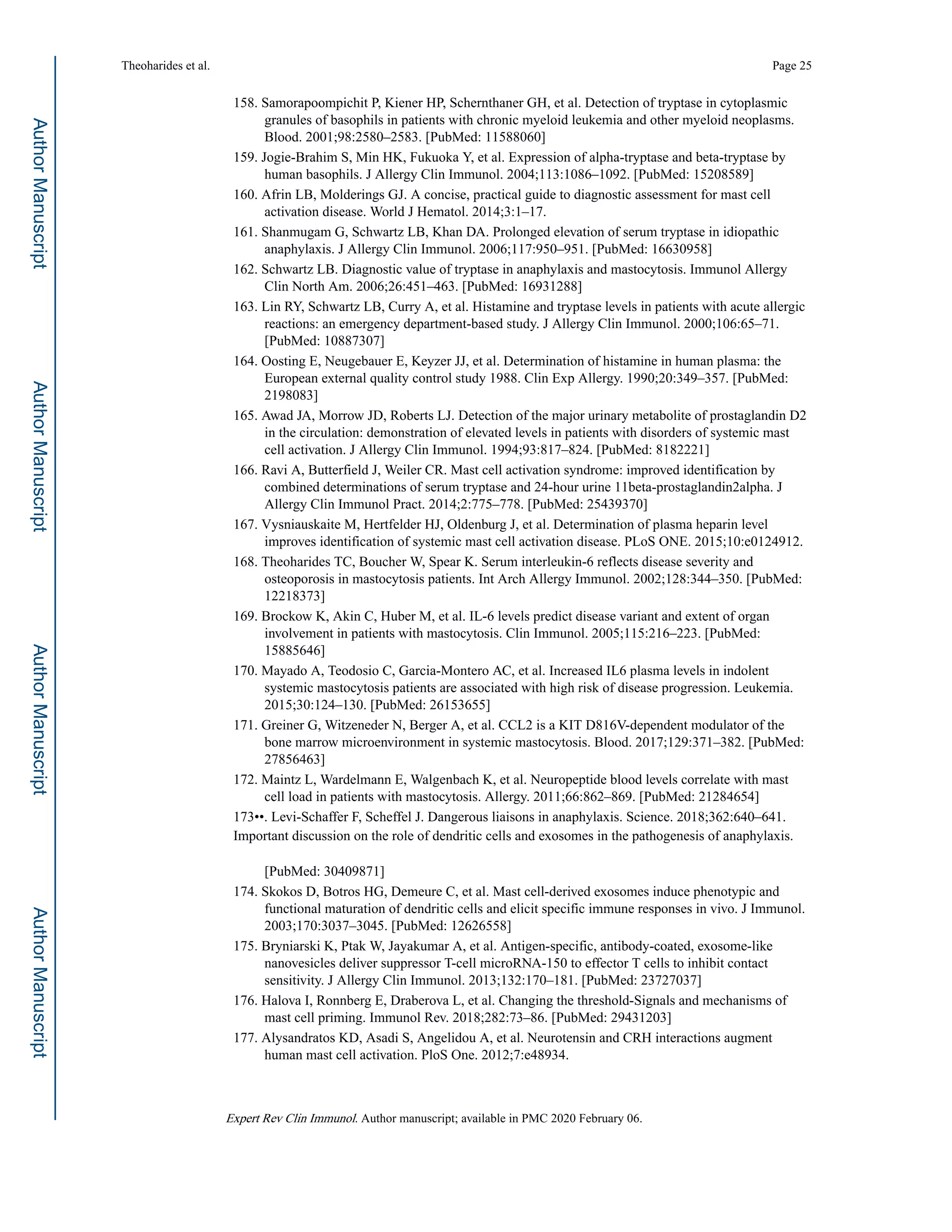 Mast cell activation diagnosis and criteria 2019 | PDF