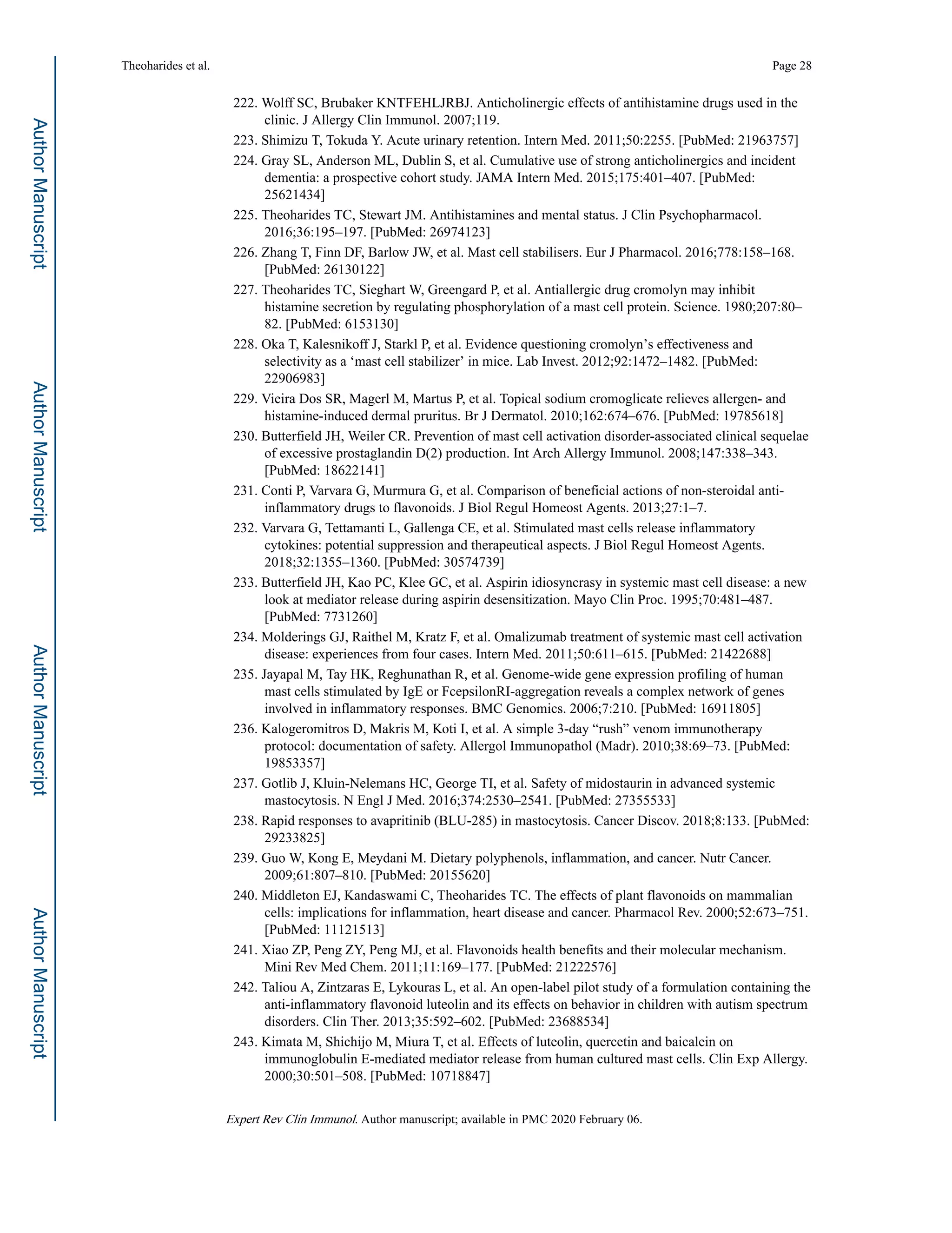 Mast cell activation diagnosis and criteria 2019 | PDF