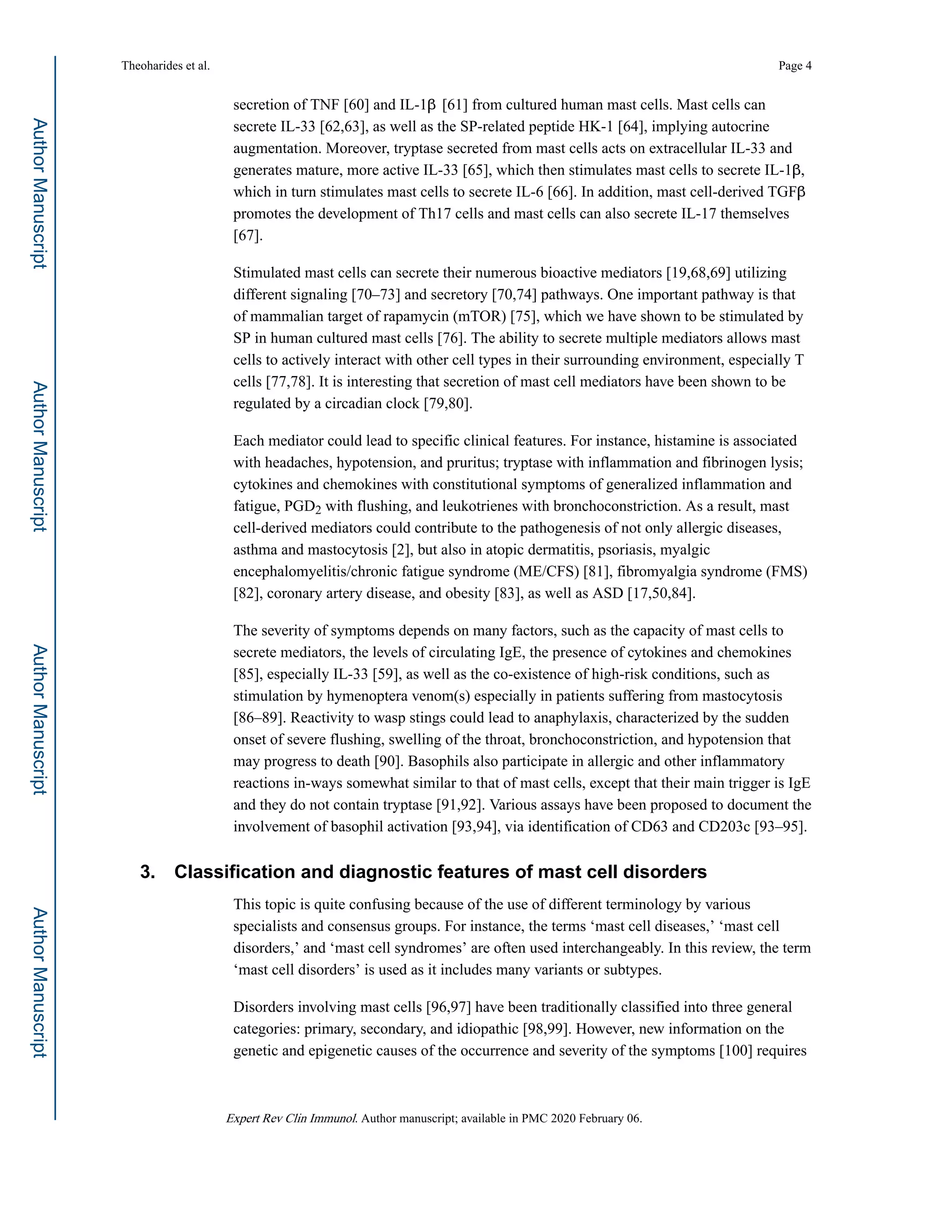 Mast cell activation diagnosis and criteria 2019 | PDF